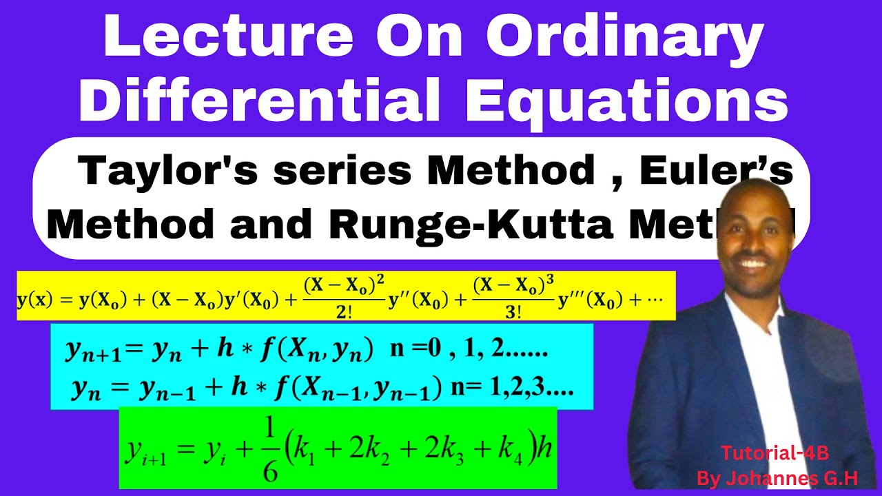 Lecture on Numerical Solution of Ordinary Differential Equations