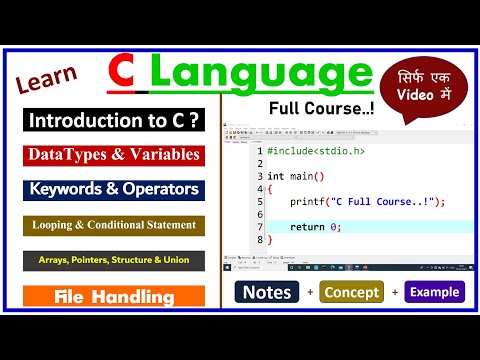 Learn C Programming Full Course for Beginners Hindi | Learn Coding - Mind Luster