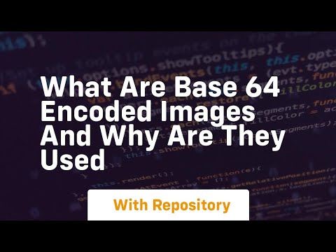 What are base 64 encoded images and why are they used