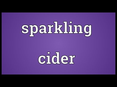 Sparkling cider Meaning
