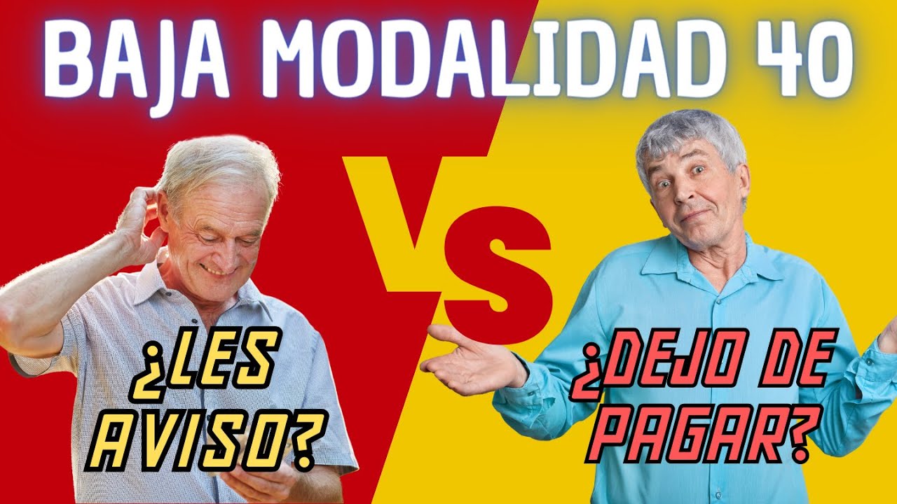 MODALITY 40, I CANCEL OR STOP PAYING IT
