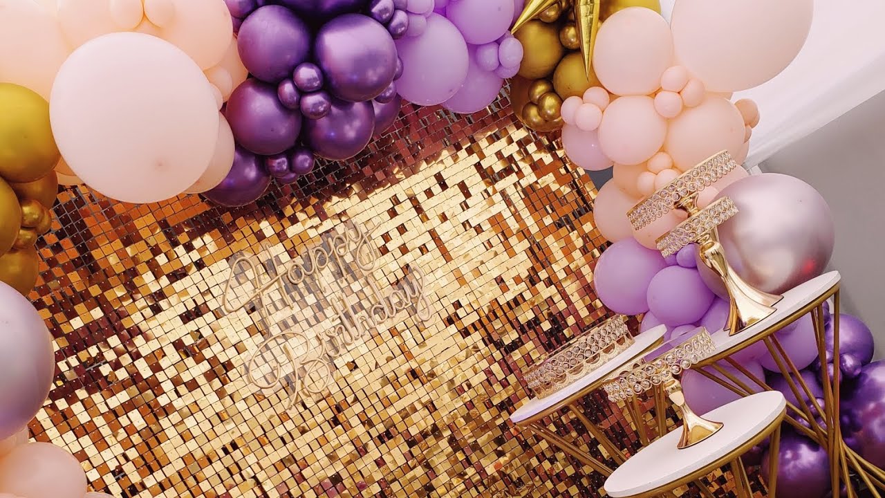 Decoración con panel Shimmer Wall - Sequin Wall