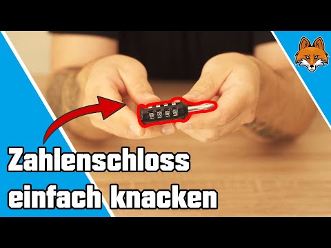 Zahlenschloss knacken ohne Werkzeug schnell und einfach đ