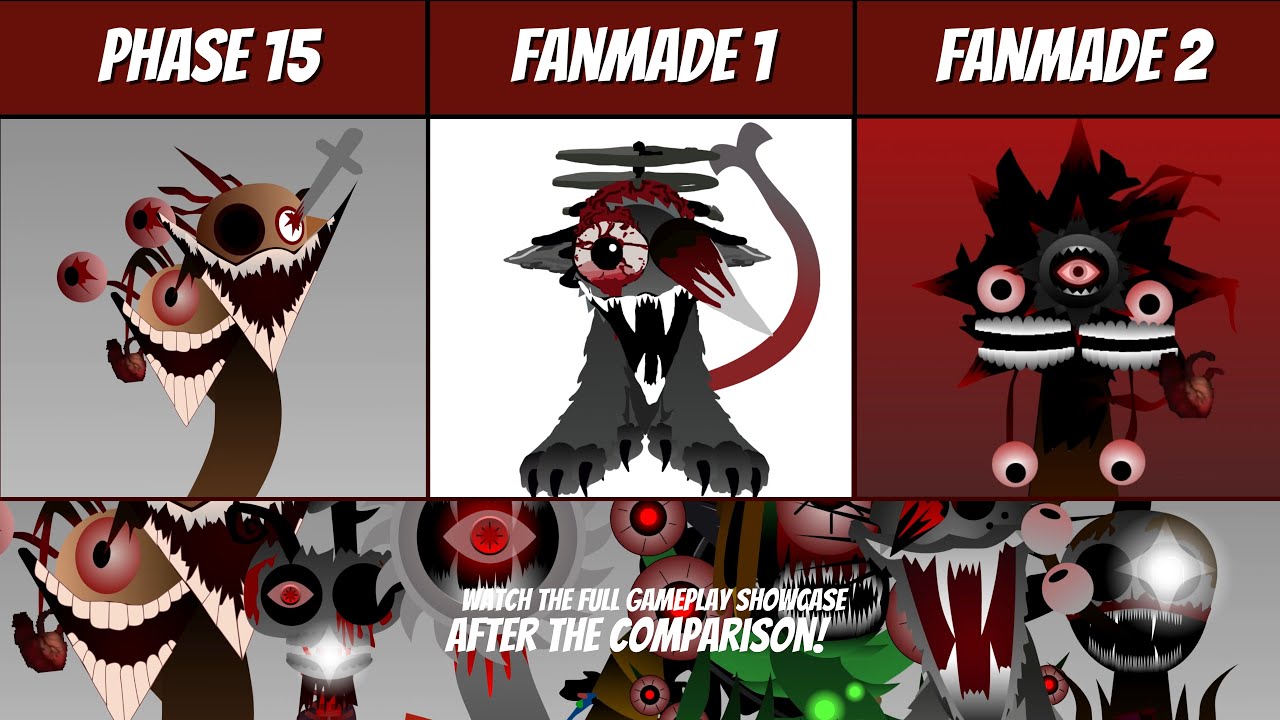 Incredibox Sprunki Phase 15 Original vs. Fanmade two versions! - Full Gameplay Showcase