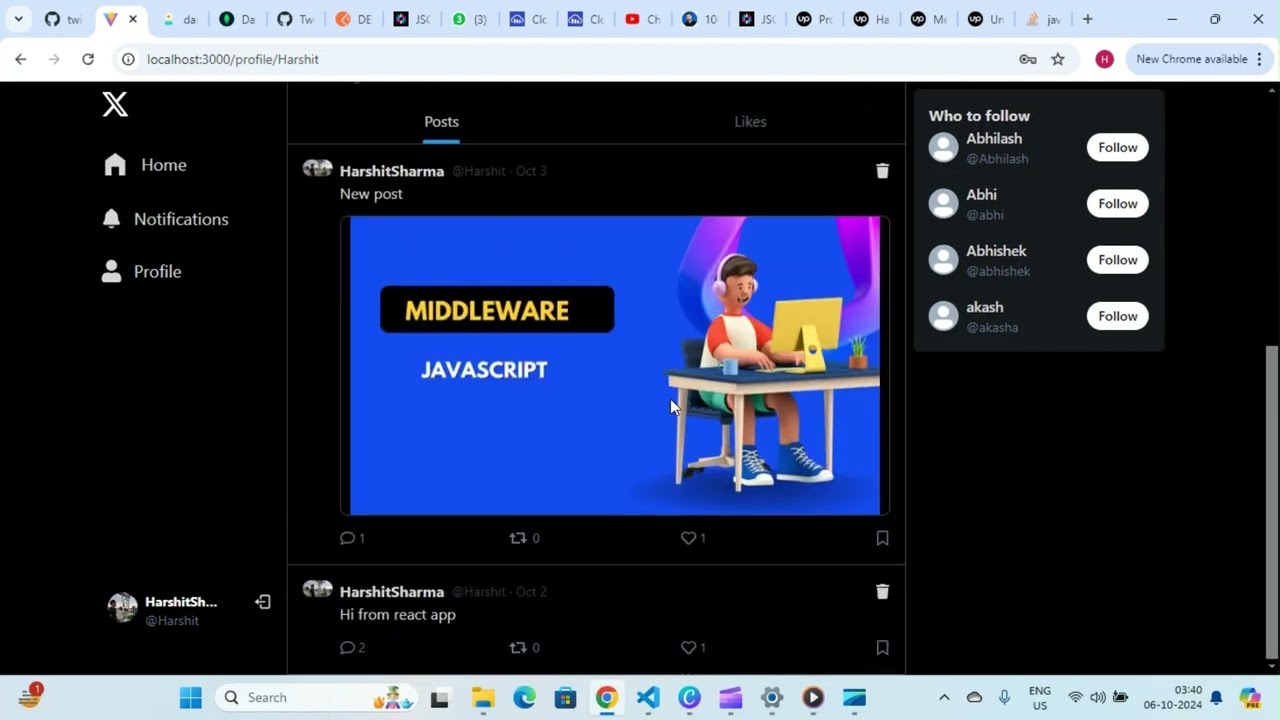 X Clone || MongoDB, Express, ReactJS, NodeJS, Tailwindcss, DaisyUI, React Query