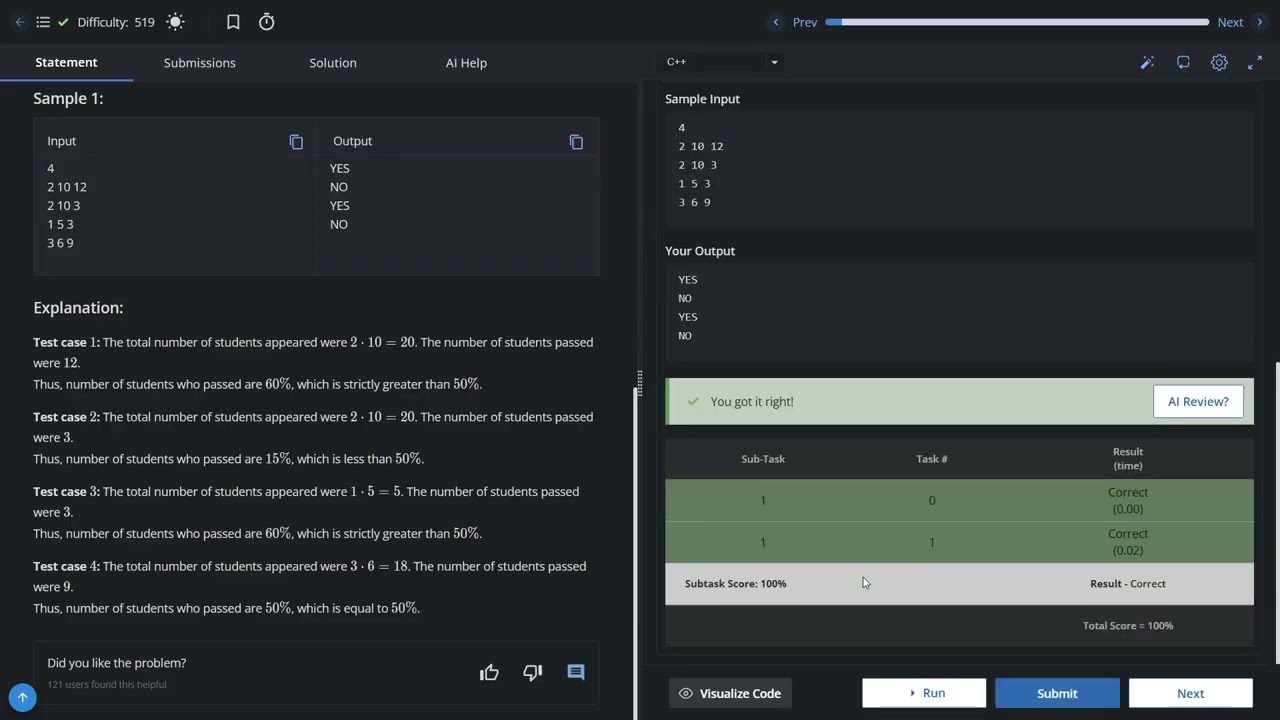 4. Exams | #easy #coding #programming #codechef