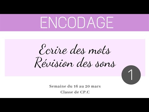 Encodage de révision des sons #1