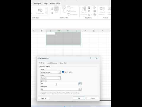 Data Validation Part 1