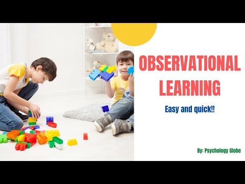 What is Observational Learning? | Bandura's Experiment| Psychology Globe