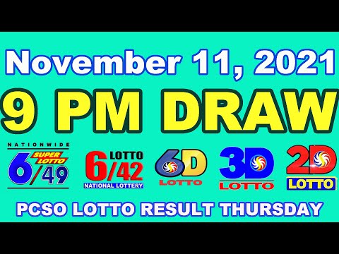 [SUMMARY] PCSO 9:00 PM Lotto Draw – November 11, 2021