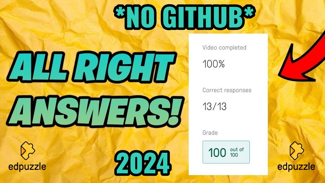 NEW Edpuzzle Hack. Get every answer correct, skip video! (NO GITHUB) (NO INSPECT) 2024