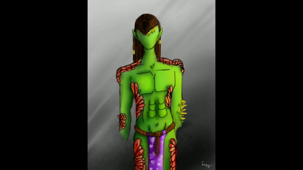 Alien Warrior Drawing pt.1