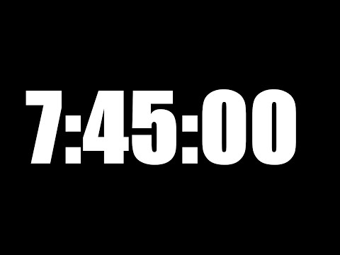7 HOUR 45 MINUTE TIMER • 465 MINUTE COUNTDOWN TIMER ⏰ LOUD ALARM ⏰