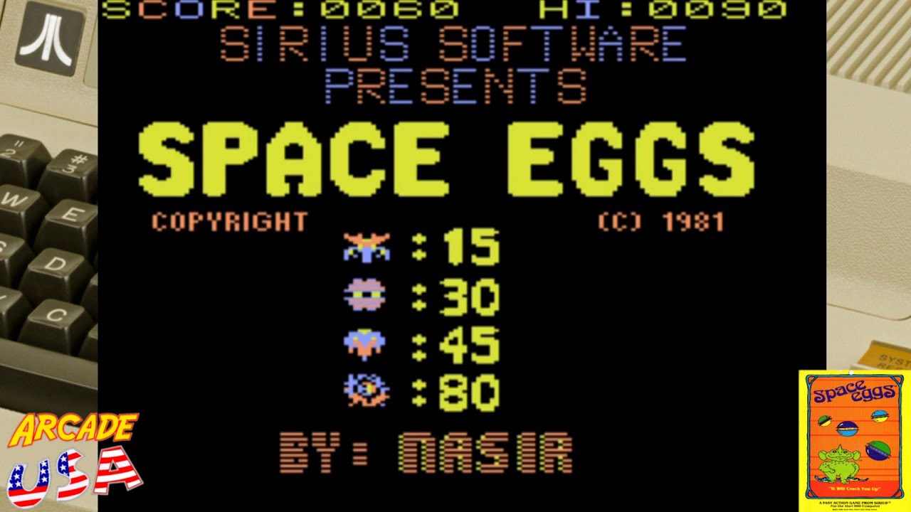 Space Eggs! (Atari 8-bit Computers)