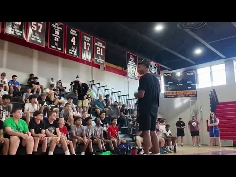 Georgetown's Thomas Sorber drops by his high school on way to NBA Draft | NBC4 Washington