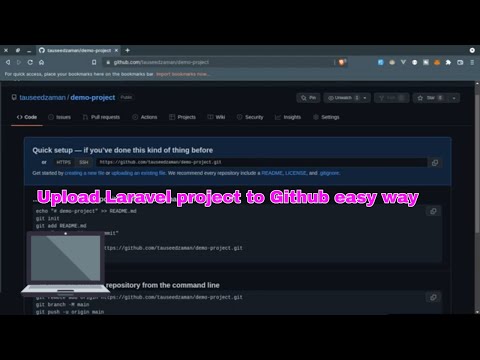 Upload Laravel Project to GitHub, easy way #laravel #github
