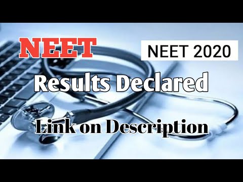 NEET 2020 Results Declared || MBBS