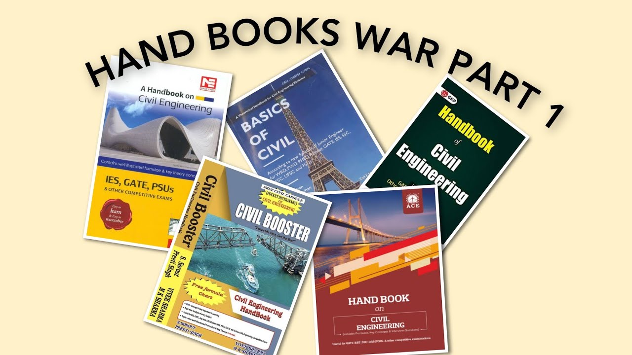 CIVIL ENGINEERING HAND BOOK | ACE | MADE EASY | GKP | CIVIL BOOSTER | Rashid khan Hand book |2022
