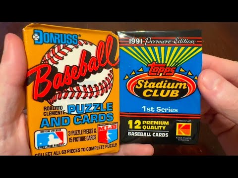 MUSTACHES & A HAMMOCK! 1987 Donruss & 1991 Stadium Club #openingpacks #junkwax #baseballcards
