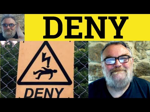 🔵 Deny Meaning - Deny Grammar - Deny Definition - Deny Examples - Deny