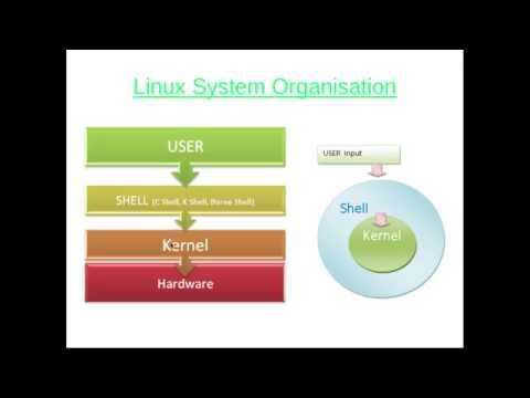 Unix System Organisation + Types of Shells - UNIX/LINUX Tutorials for beginners