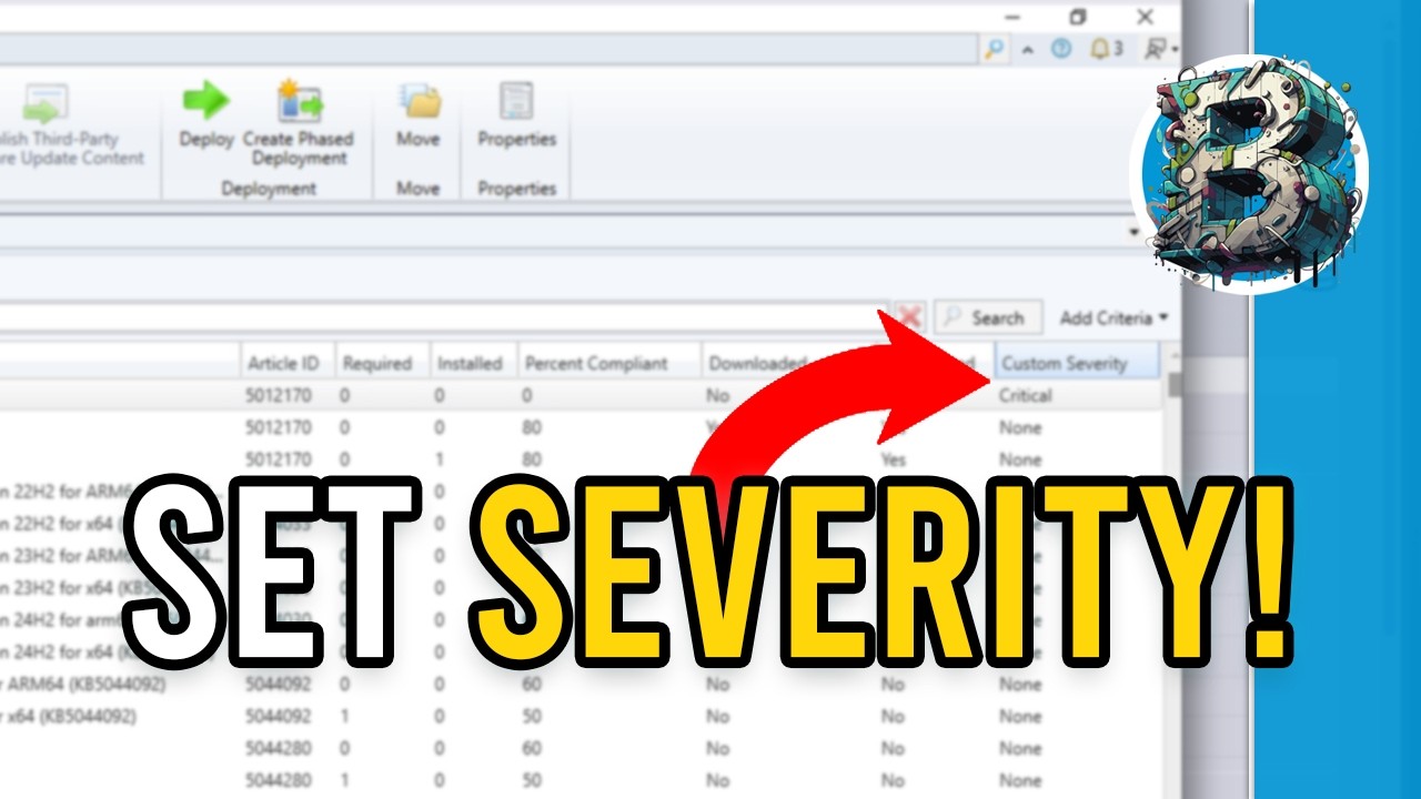 Master SCCM Updates: SET CUSTOM SEVERITY for Better Patch Management