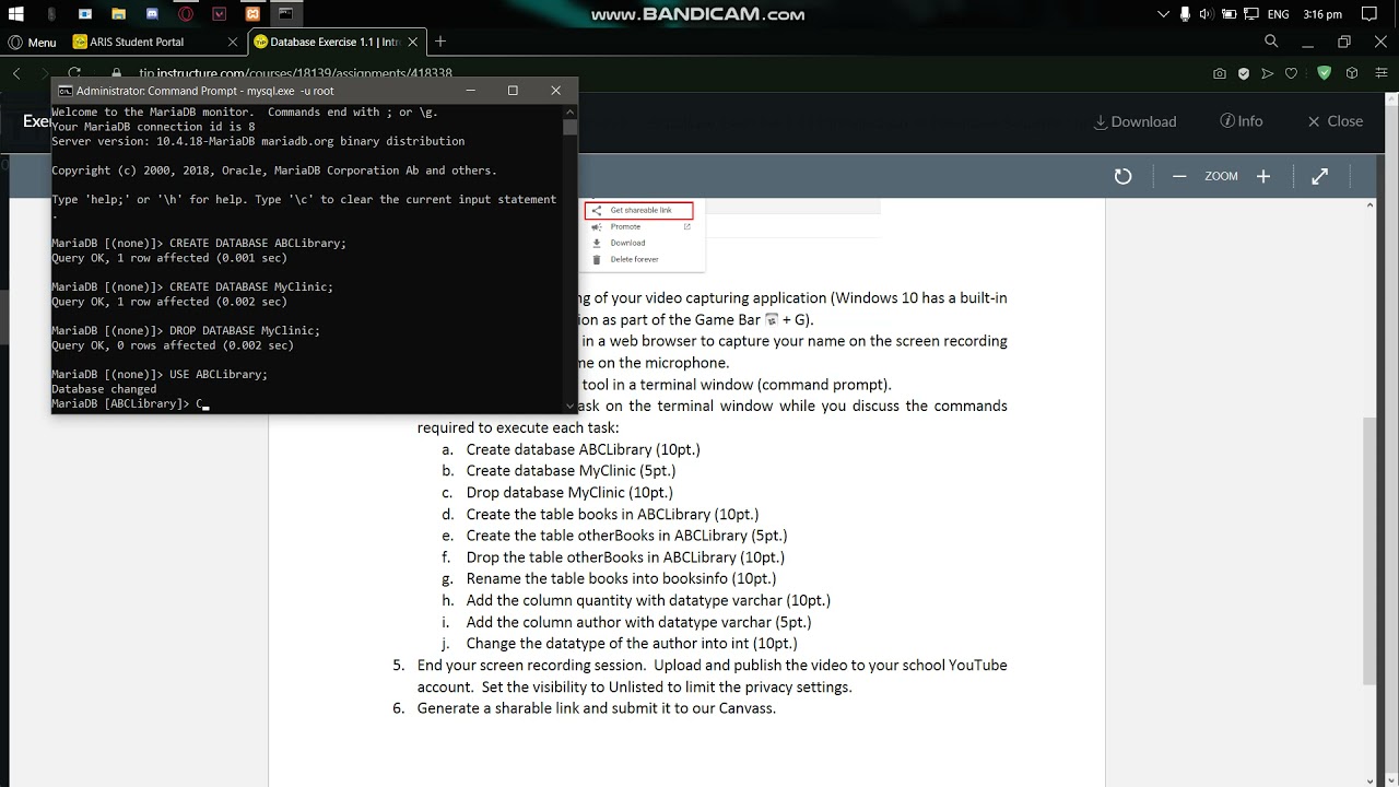 Database   Exercise 1 1