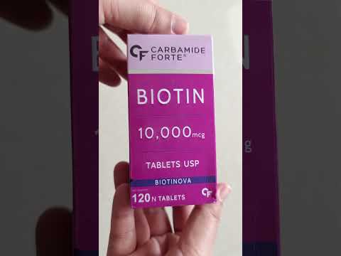 Carbamide Forte Biotinova Biotin Tablets of 10,000mcg for Hair, Skin and Nails #Unboxing #Biotin