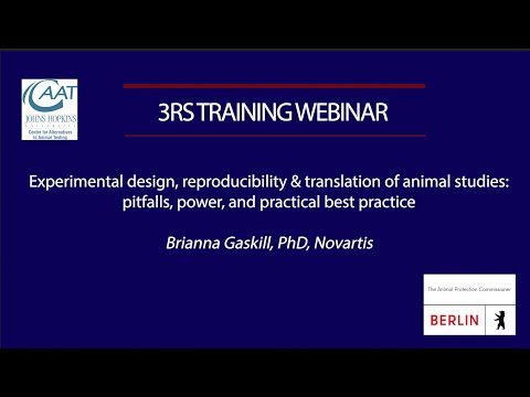3Rs Webinar: Experimental design-pitfalls, power, and practical best practices, Brianna Gaskill, PhD