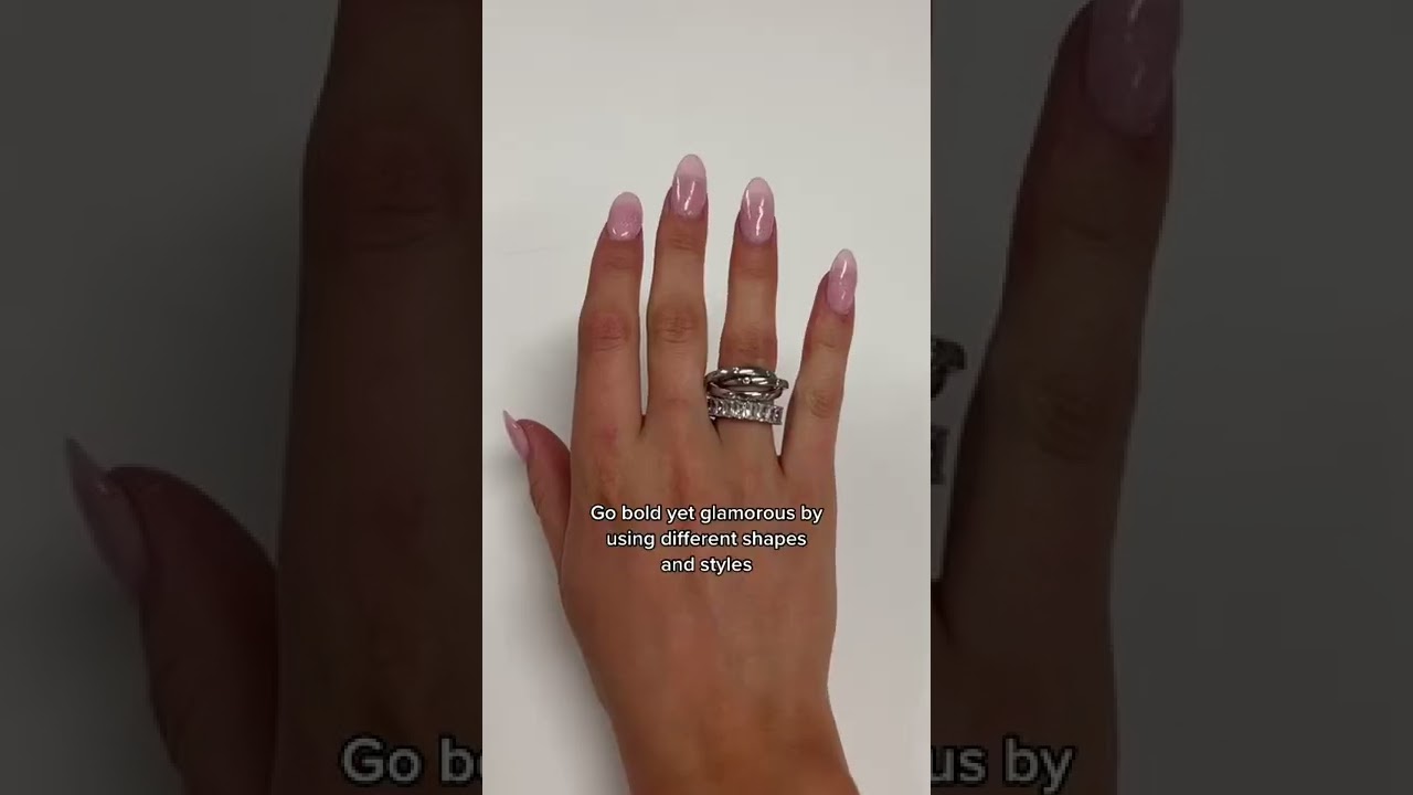 Different ways to stack your rings