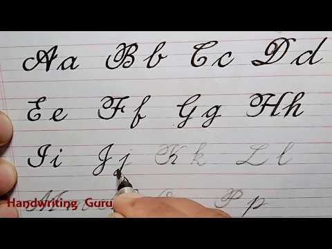 Cursive writing worksheets from a to z | Cursive writing for beginners from A to Z | Worksheets -5