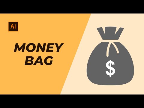 How to Draw Money Bag in Adobe Illustrator || Adobe Illustrator Tutorials