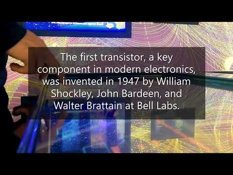 The first transistor, a key component in modern electronics, was invented in 1947 #technology