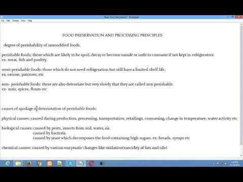 FOOD PRINCIPLES AND PROCESSING PRINCIPLES PART 2 IN HINDI