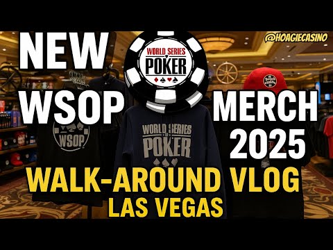 Official WSOP Merch Store | Las Vegas 2025 | Walk Through Video Poker Tour of Brand New Shirts