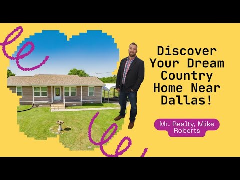 Country Home Near Dallas Tx| 1 Ac Home for Sale in Kaufman, Tx | Mr. Realty Mike Roberts