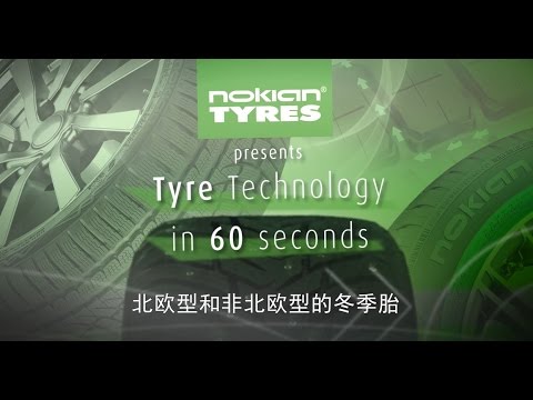Tyre technology in 60 seconds: Nordic and Central European winter tyres, Chinese subtitles