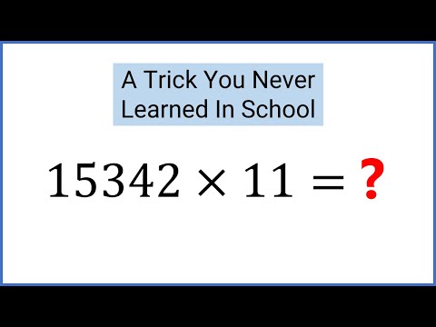 90% don't know this math secret - how to multiply by 11