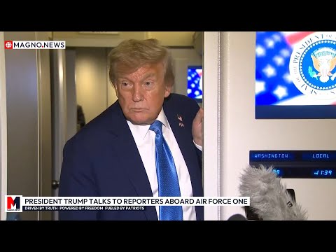 🇺🇸 President Trump on Israel-Iran Situation aboard Air Force One mid-flight from Canada to the USA