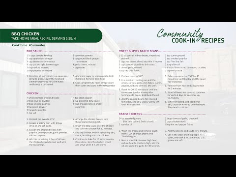 PCK Prepares BBQ Chicken for Community Cook-In Demo