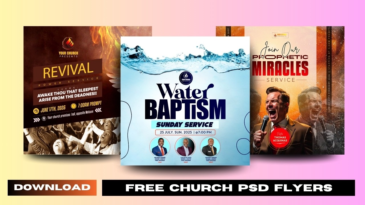 FREE PSD Church Flyer Files - Fully Editable | WORD: Wait Upon the LORD! (Revisited)