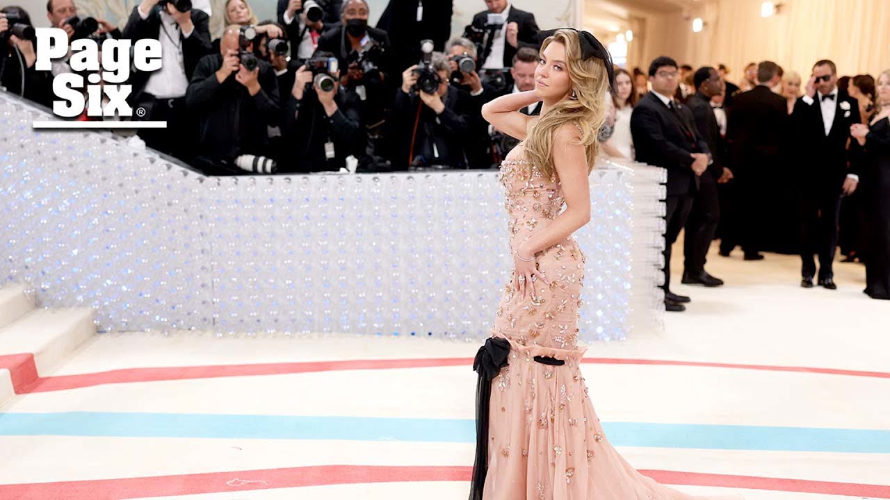 Sydney Sweeney shows off her curves in embellished Miu Miu at Met Gala 2023 | Page Six