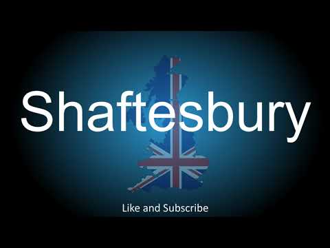 How to correctly pronounce the Town in England - Shaftesbury.