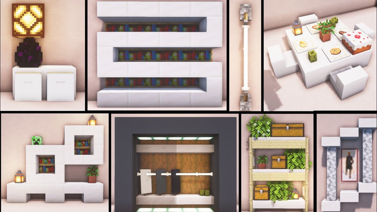 Minecraft : 20 Modern Interior Decoration Ideas and Design! - Minecraft ...