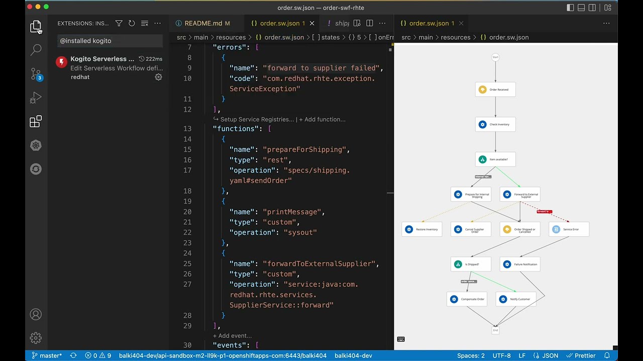 Getting started with Kogito Serverless Workflow