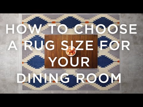 How To Choose A Rug Size For Your Dining Room