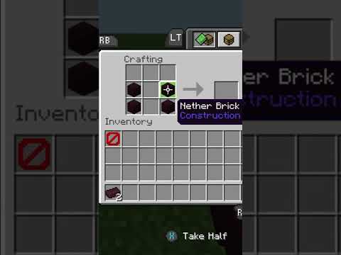 Minecraft Crafting Recipes Ep 3: Nether Brick Fence
