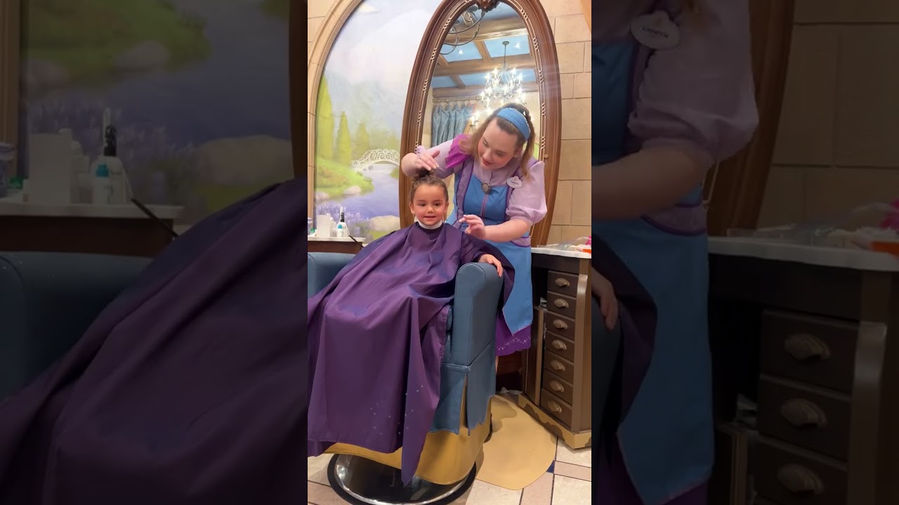 Turning into a Princess at Cinderella’s castle Disney Magic Kingdom Bibbidi Bobbidi Boutique