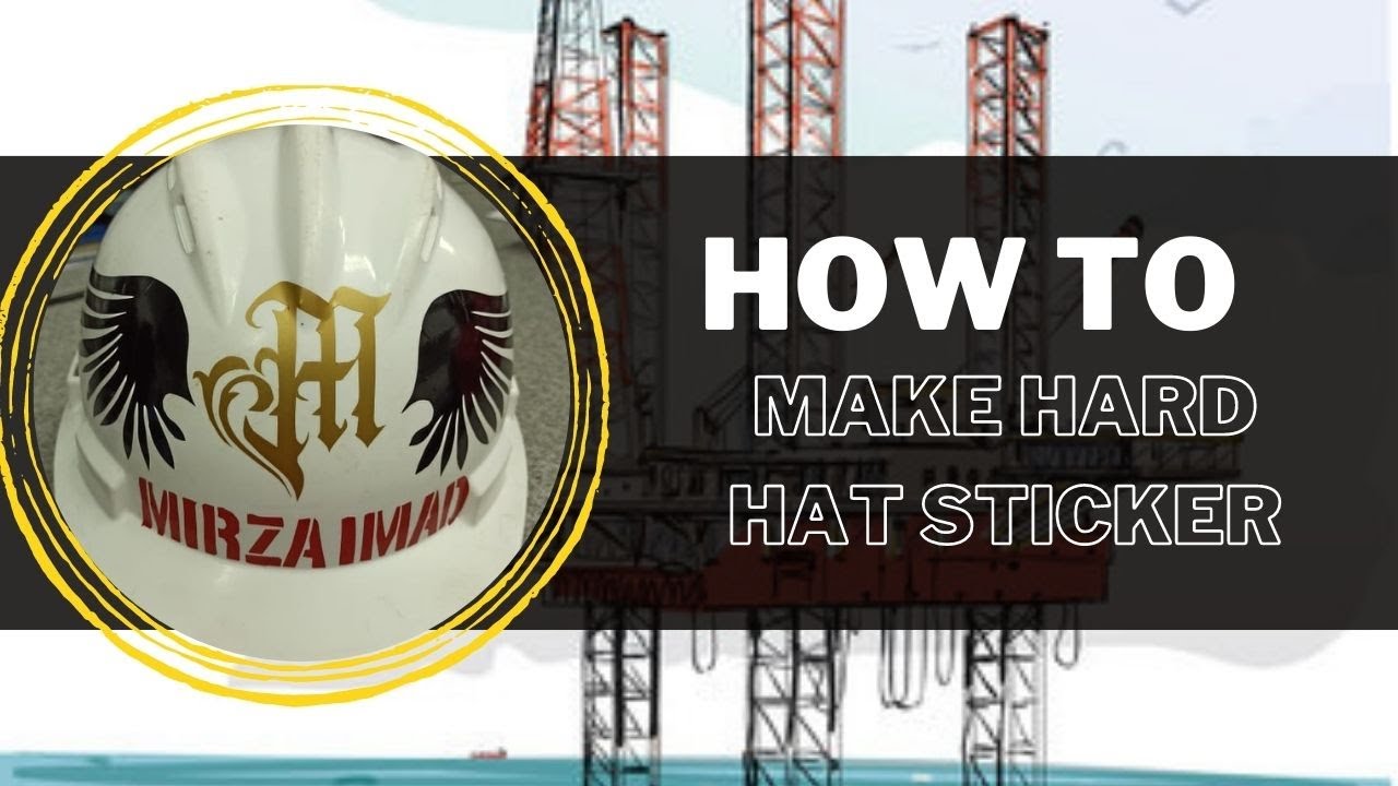 How To Make hard hat Stickers | DIY hat craft | Stickers on My hardhat #diy #diycrafts #oilandgas