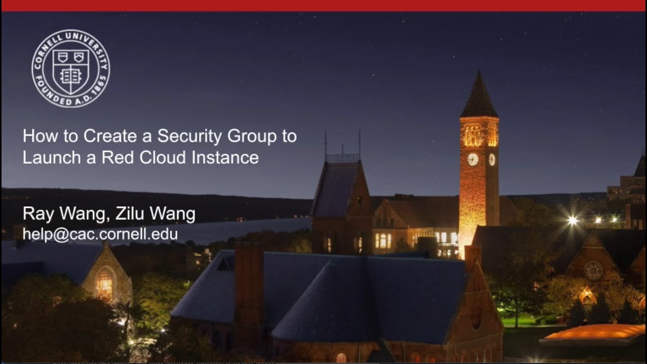 Red Cloud Part 3: How to Create a Security Group to Launch a Red Cloud Instance